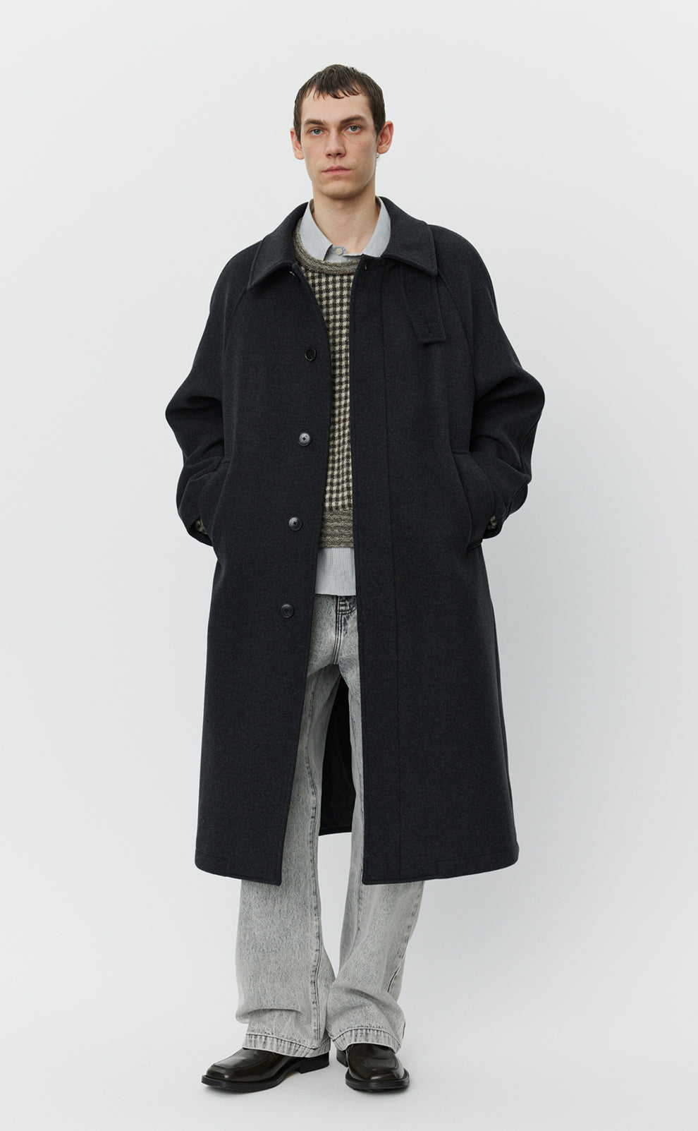 Installation Coat - Dark Grey Recycled Wool – mfpen